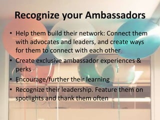 Ambassador Program - OCTribe | PPTX