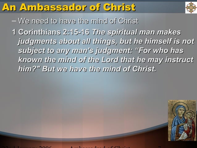Ambassadors for Christ | PPT