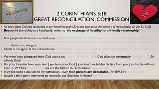 Ambassadors For Christ (2 Corinthians 5:11-21) Bible Study | PDF