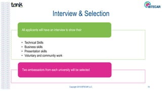 IoT Innovation Ambassadors Program | PPTX