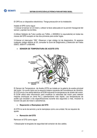Sistema de Inyección electrónica para motores diésel | PDF
