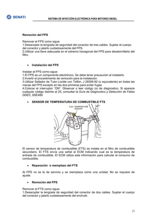 Sistema de Inyección electrónica para motores diésel | PDF