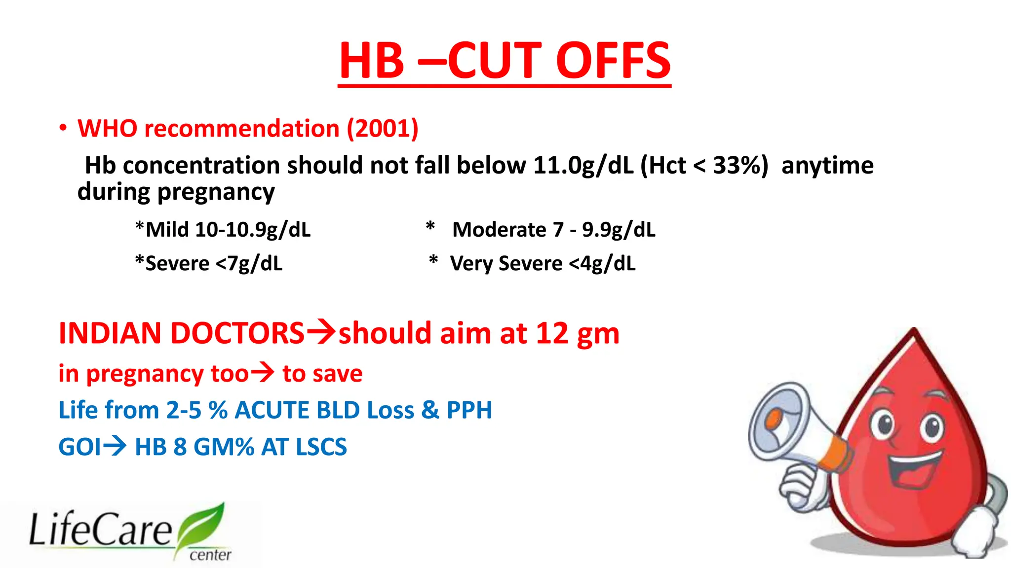 Anemia Free India Gynaecologist to focuss on *12gm Haemoglobin at ...