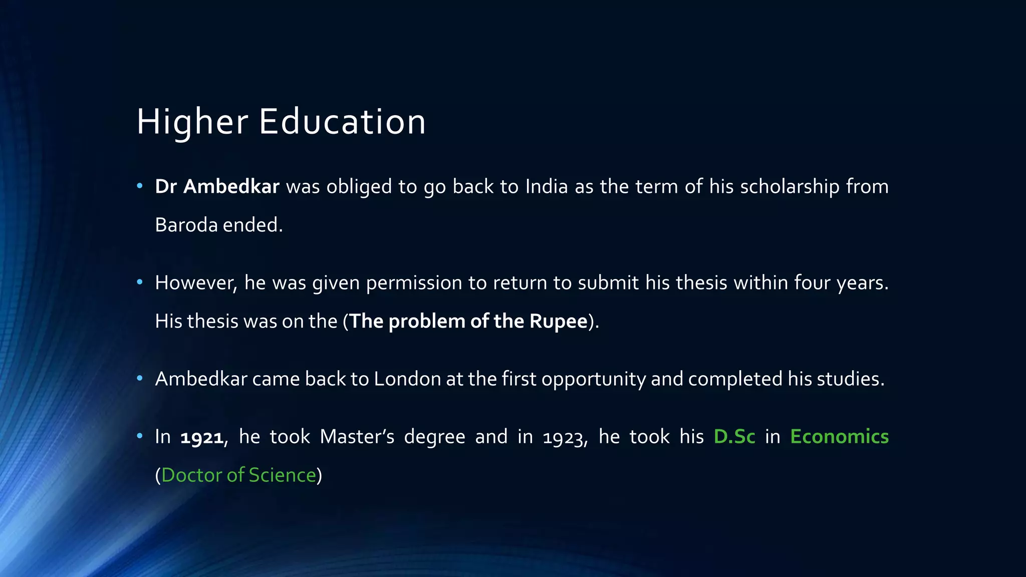 Educational Content on Dr. B. R. Ambedkar - Architect of the indian cons... | PPTX