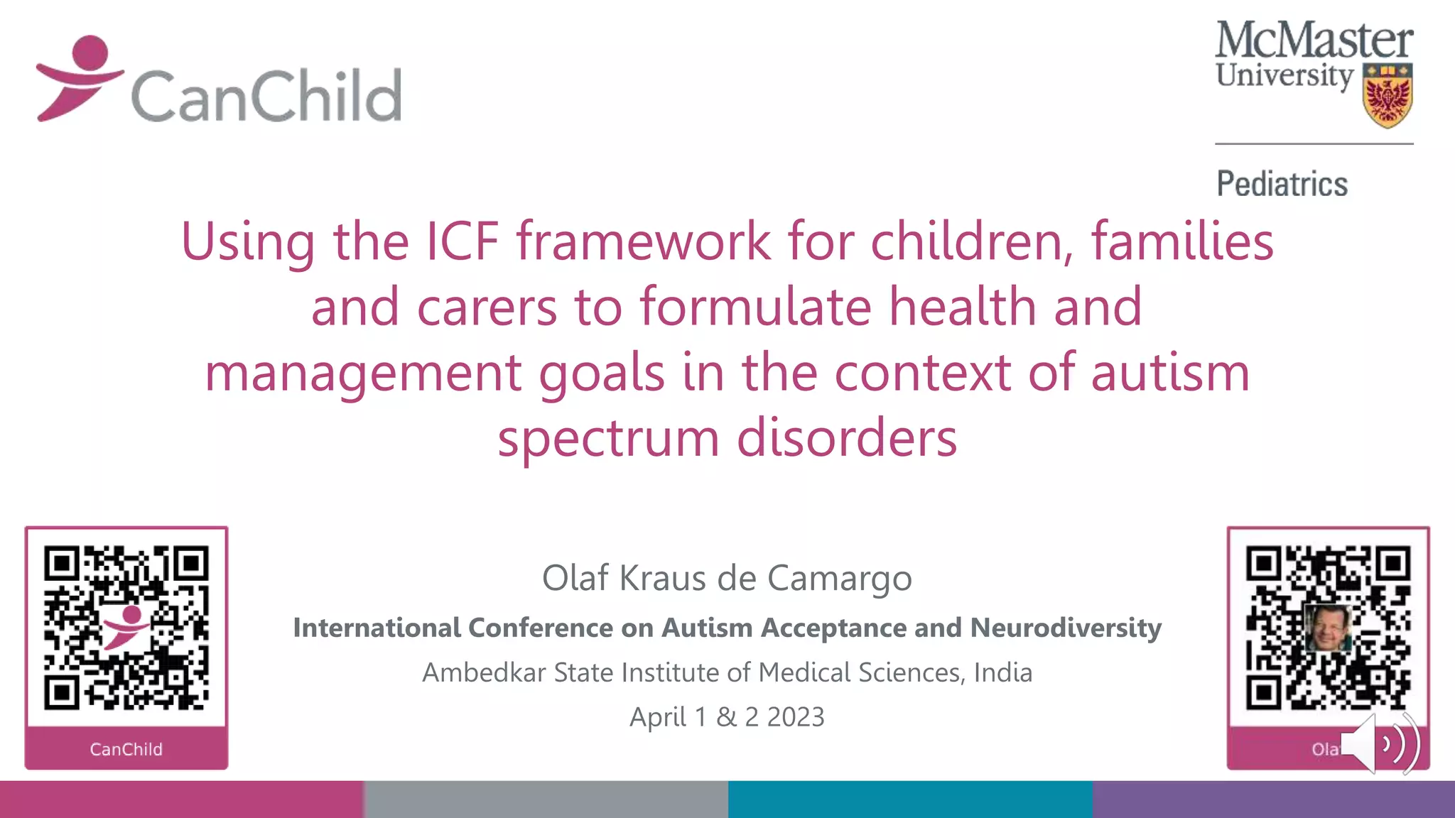 Using the ICF framework for children, families and carers to formulate ...