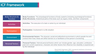 Using the ICF framework for children, families and carers to formulate ...