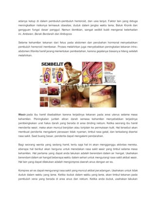 Ambeien, berak berdarah dan ambejoss | PDF