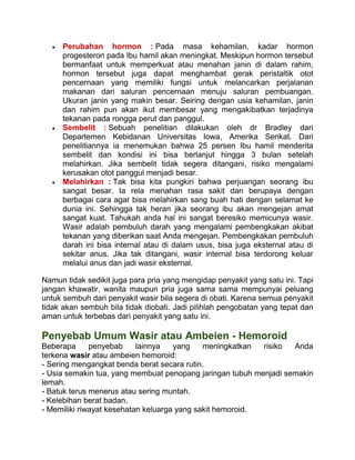 Ambeien stadium 4, benjolan tidak bisa masuk lagi | PDF