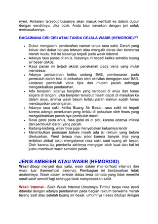 Ambejoss obat wasir hemoroid resmi bpom | PDF