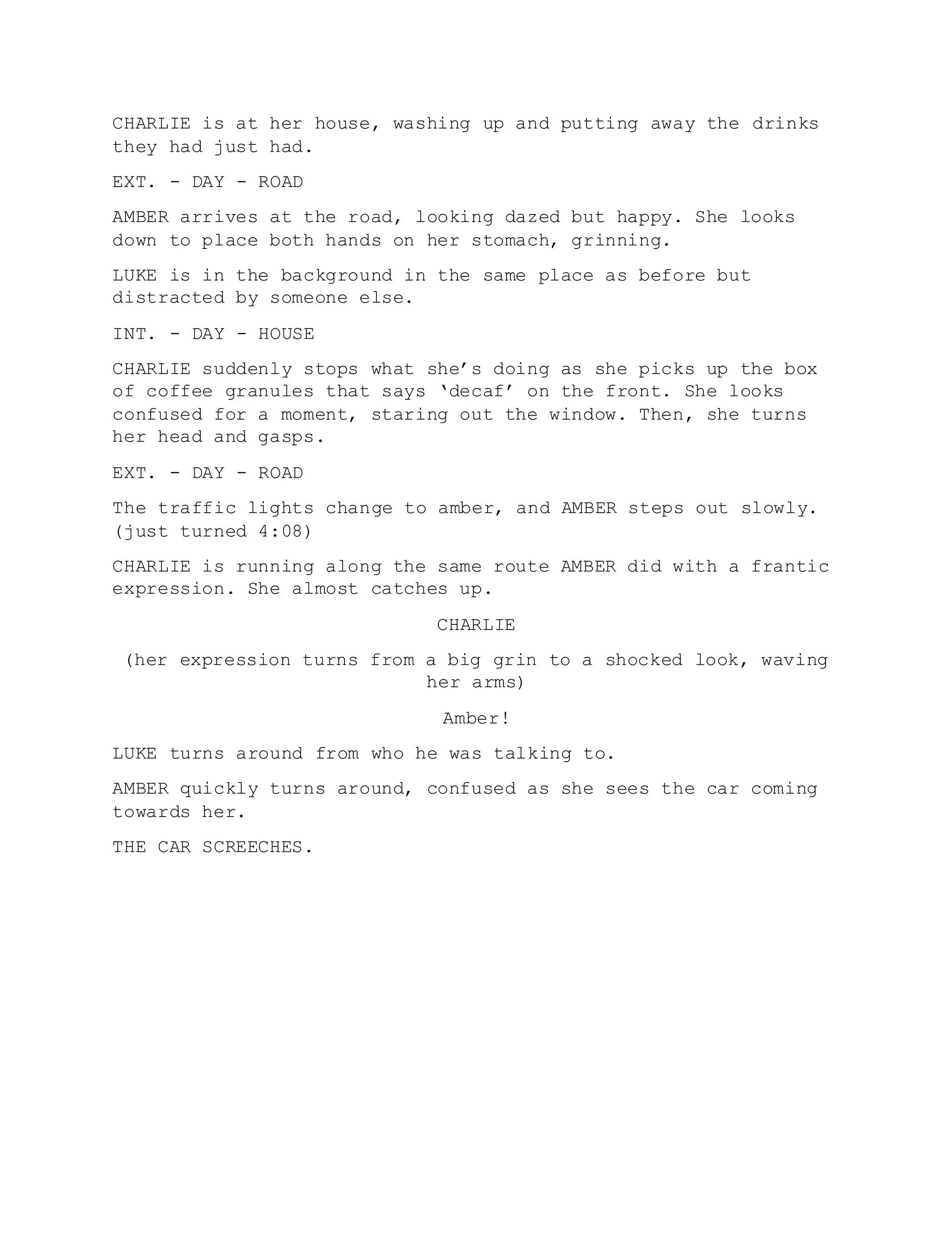 'Amber'- 1st draft of my screenplay | DOCX