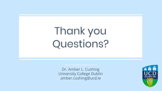 Amber Cushing: Digital Information Management Programmes | PPT