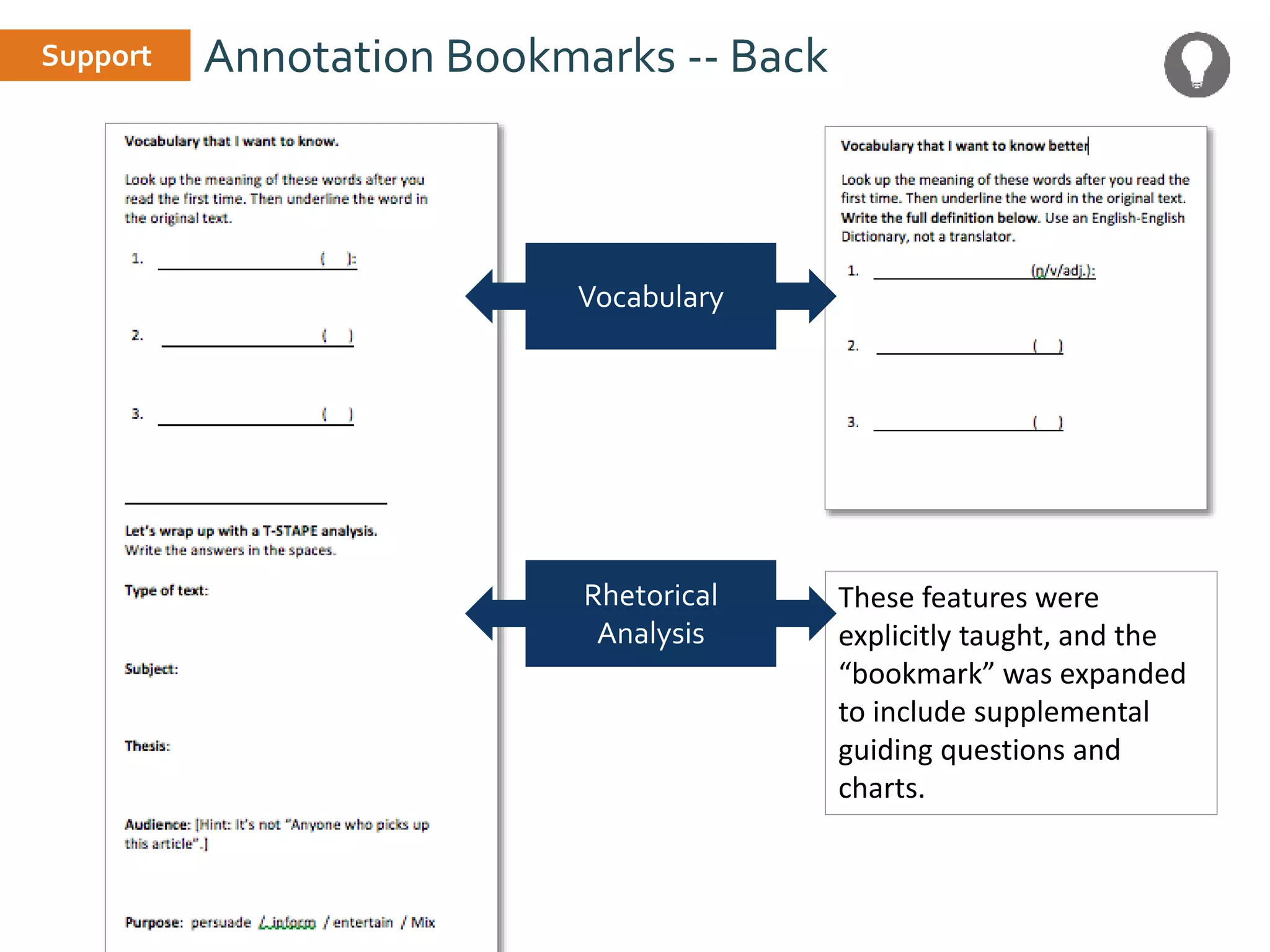 Annotation Bookmarks: Supporting Active Reading in the Language ...