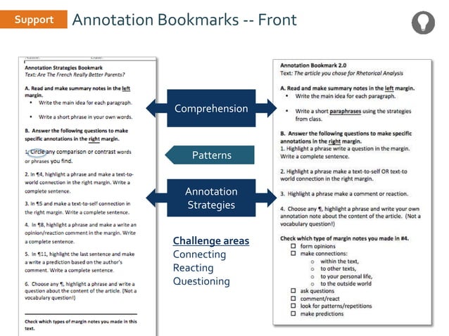 Annotation Bookmarks: Supporting Active Reading in the Language ...