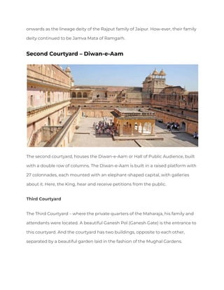 Amber Fort or Amer Fort | Rajasthan Tours India Rajasthan Tours India | PDF
