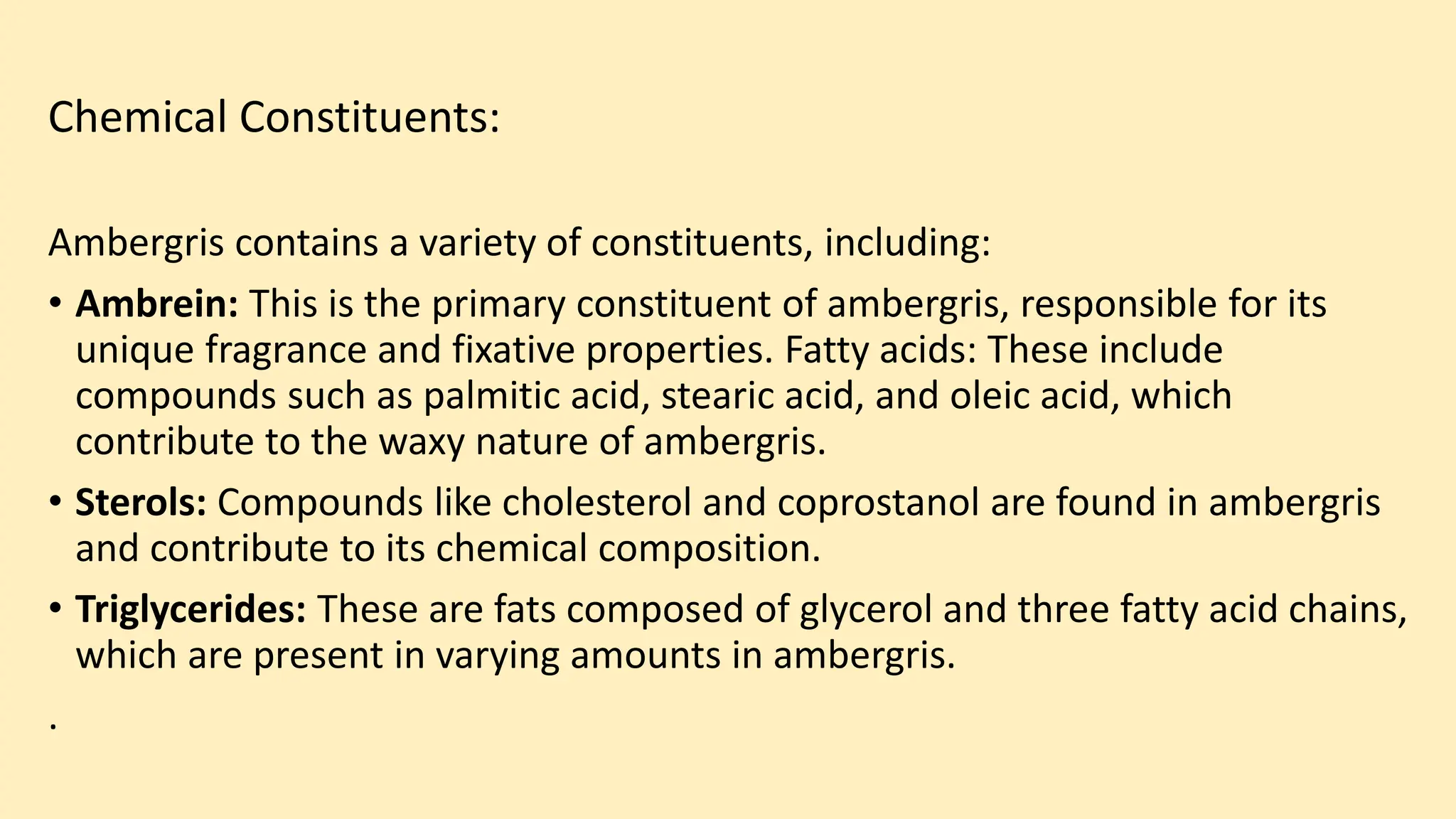Ambergris pharmacognosy. By yaseen abbas | PPTX