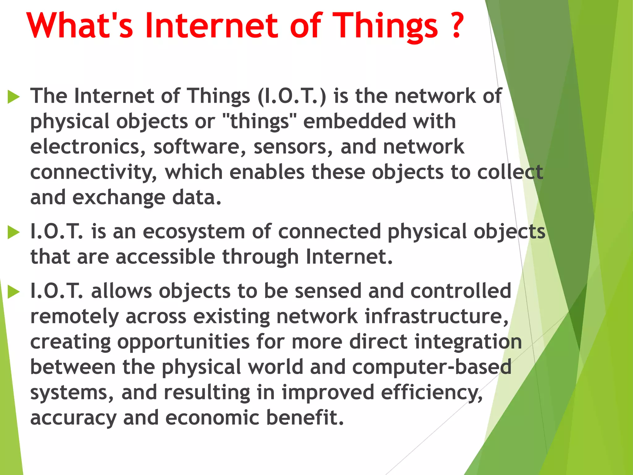 IOT and Characteristics of IOT | PPTX