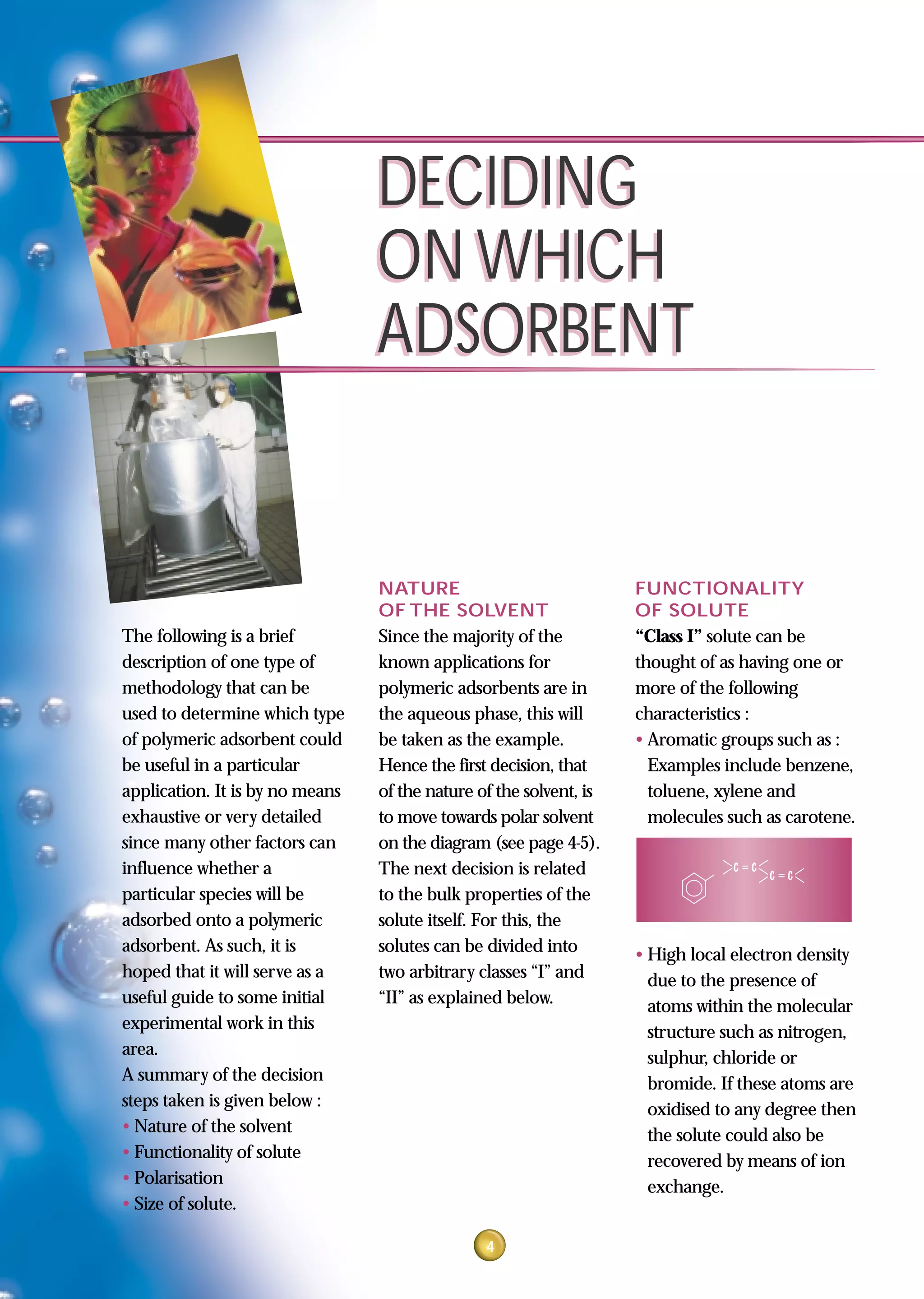 rESINAS Amberlite xad brochure | PDF