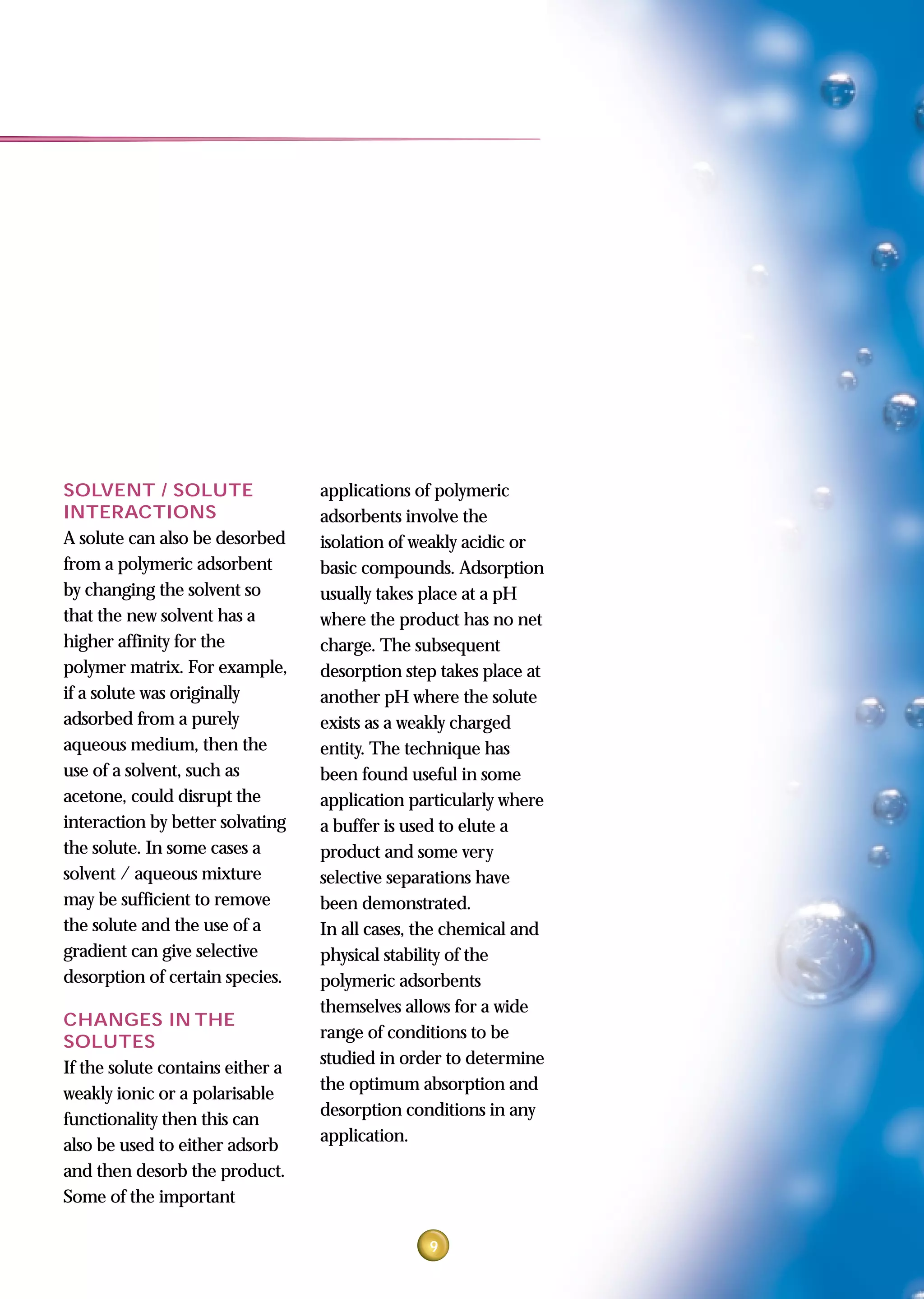 rESINAS Amberlite xad brochure | PDF