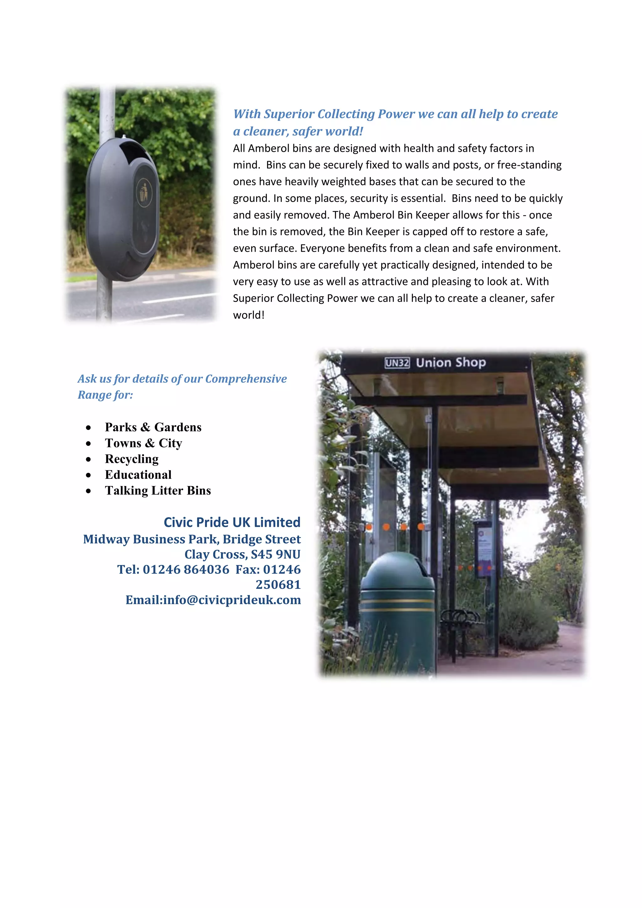 Amberol Bins Info Sheet | PDF