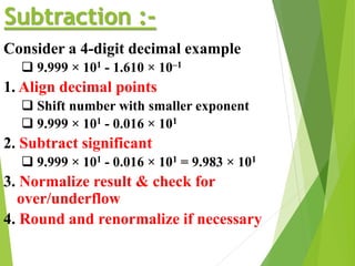 CBNST PPT, Floating point arithmetic,Normalization | PPT