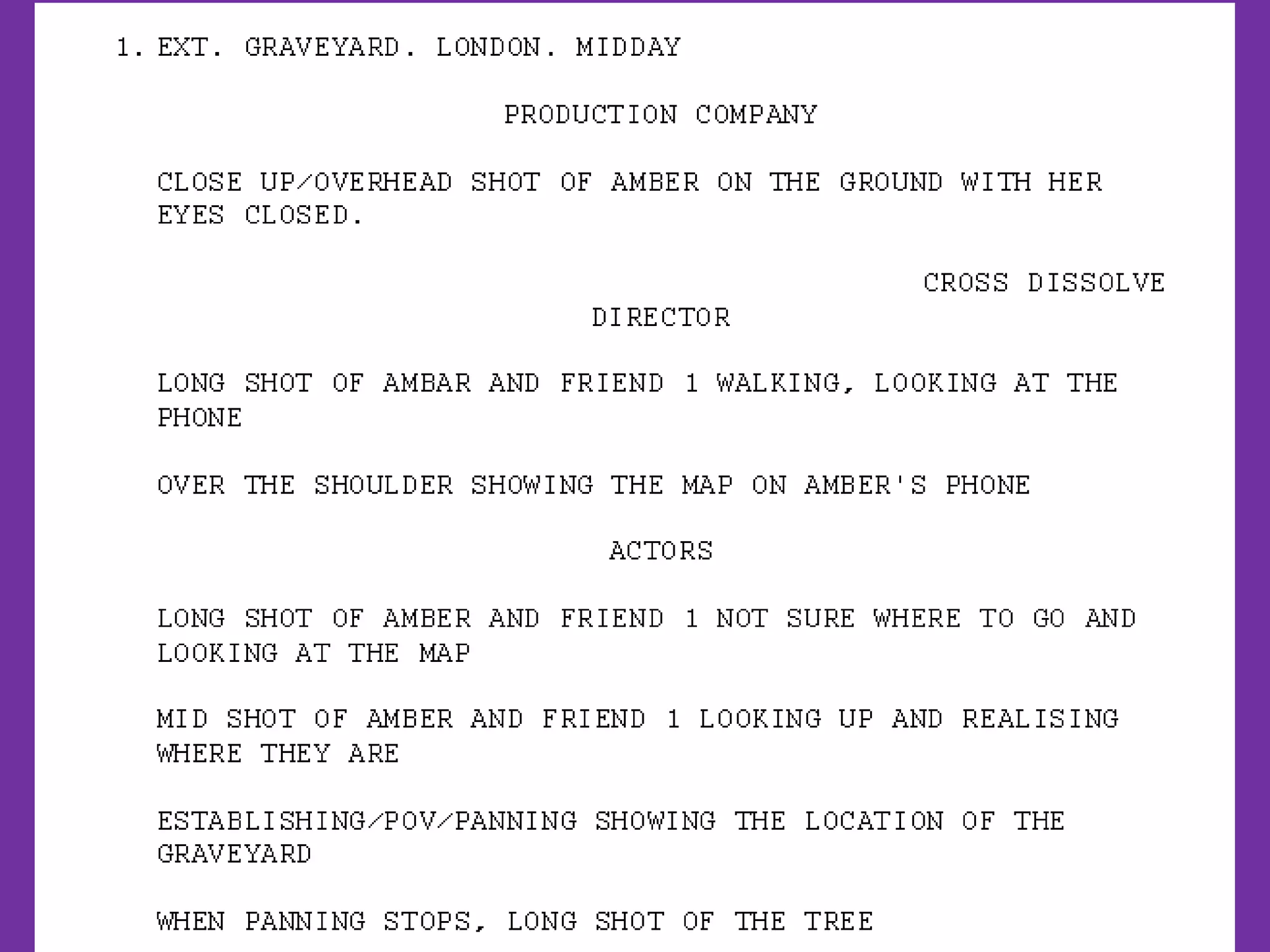 Amber script (Draft 2) | PPT