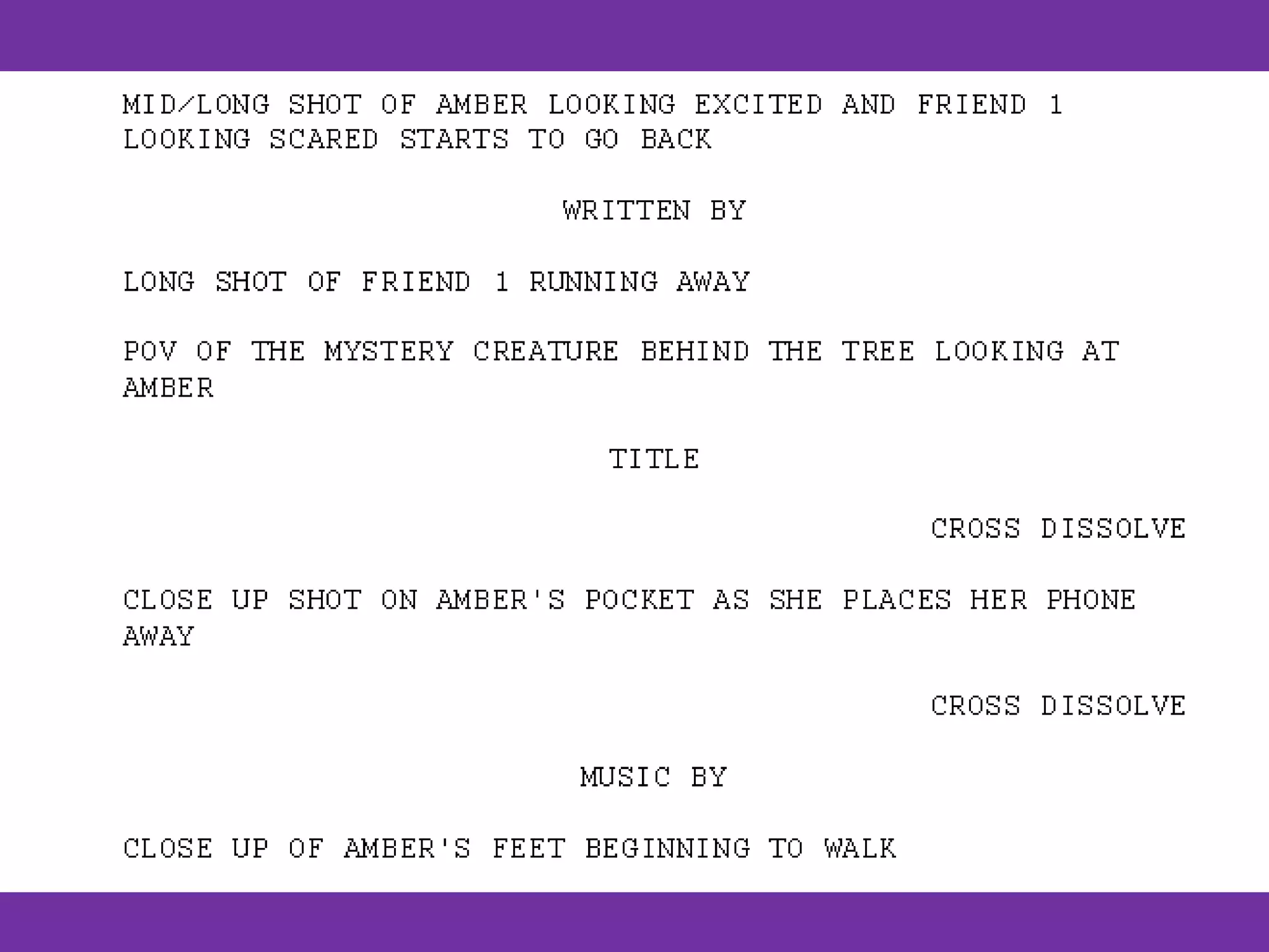 Amber script (Draft 2) | PPT