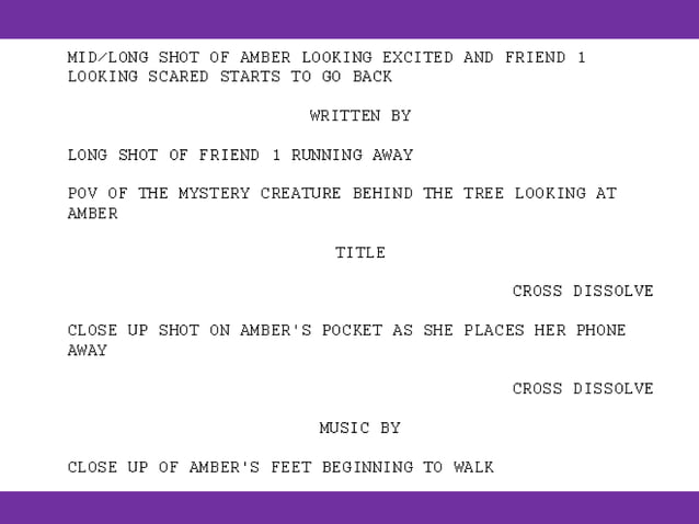 Amber script (Draft 2) | PPT