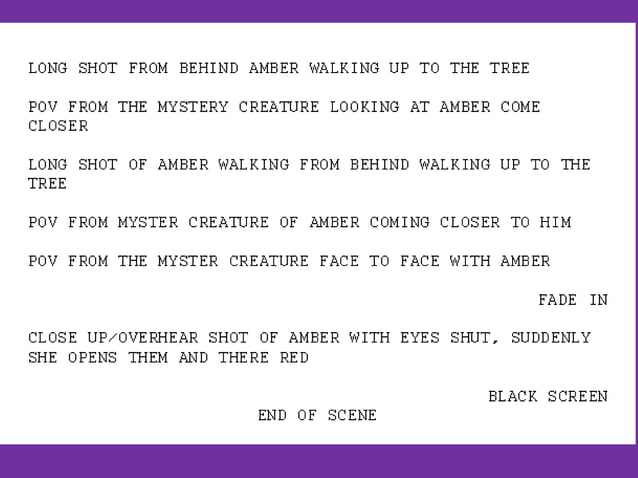 Amber script (Draft 2) | PPT
