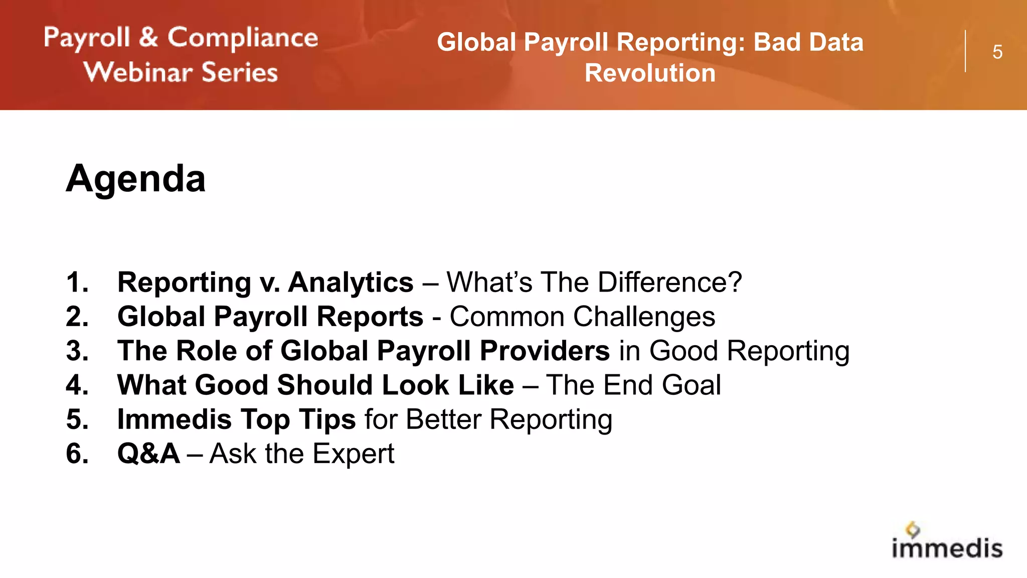 Payroll & Compliance: Global Payroll Reporting - What Good Looks Like | PDF