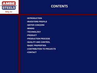 Ambe steels presentation | PPTX