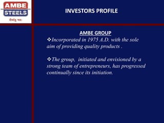 Ambe steels presentation | PPTX
