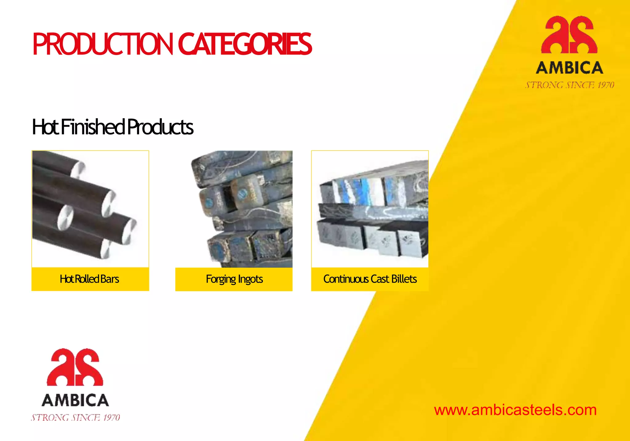 Ambica Steel's Product | PPT