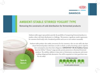 Ambient-Stable Yogurt Concepts | PDF