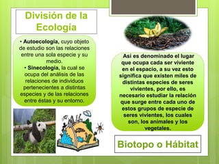 La Ecologia como fuente del Derecho Ecologico | PPTX