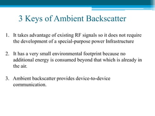 Ambient back scatter | PPTX