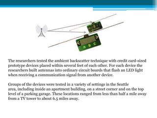 Ambient back scatter | PPTX
