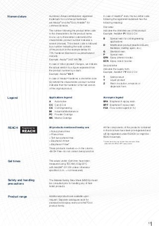 Curatives and resins - Selector guide | PDF