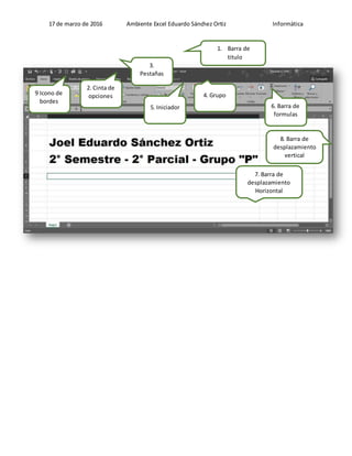 Ambiente Excel Eduardo Ortiz | DOCX | Computing | Technology & Computing