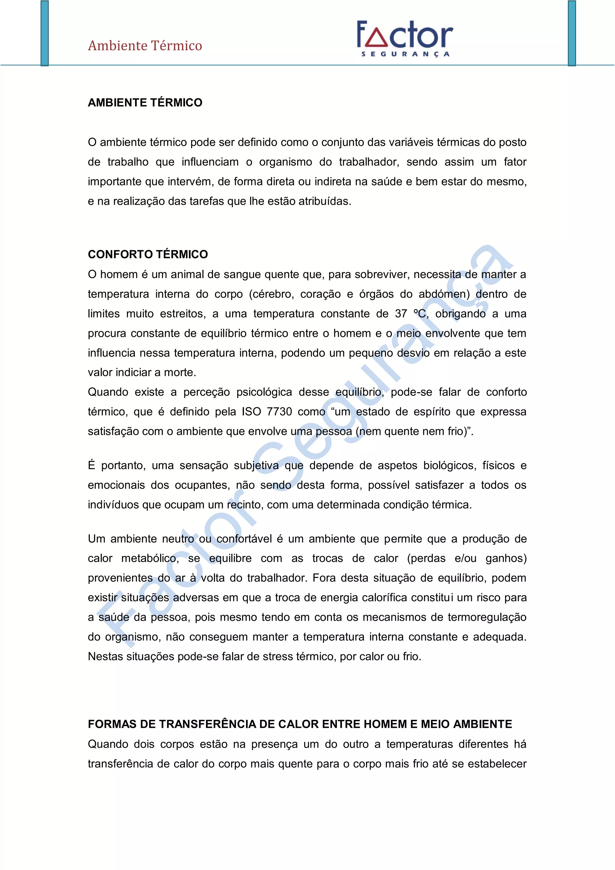 Ambiente termico | PDF