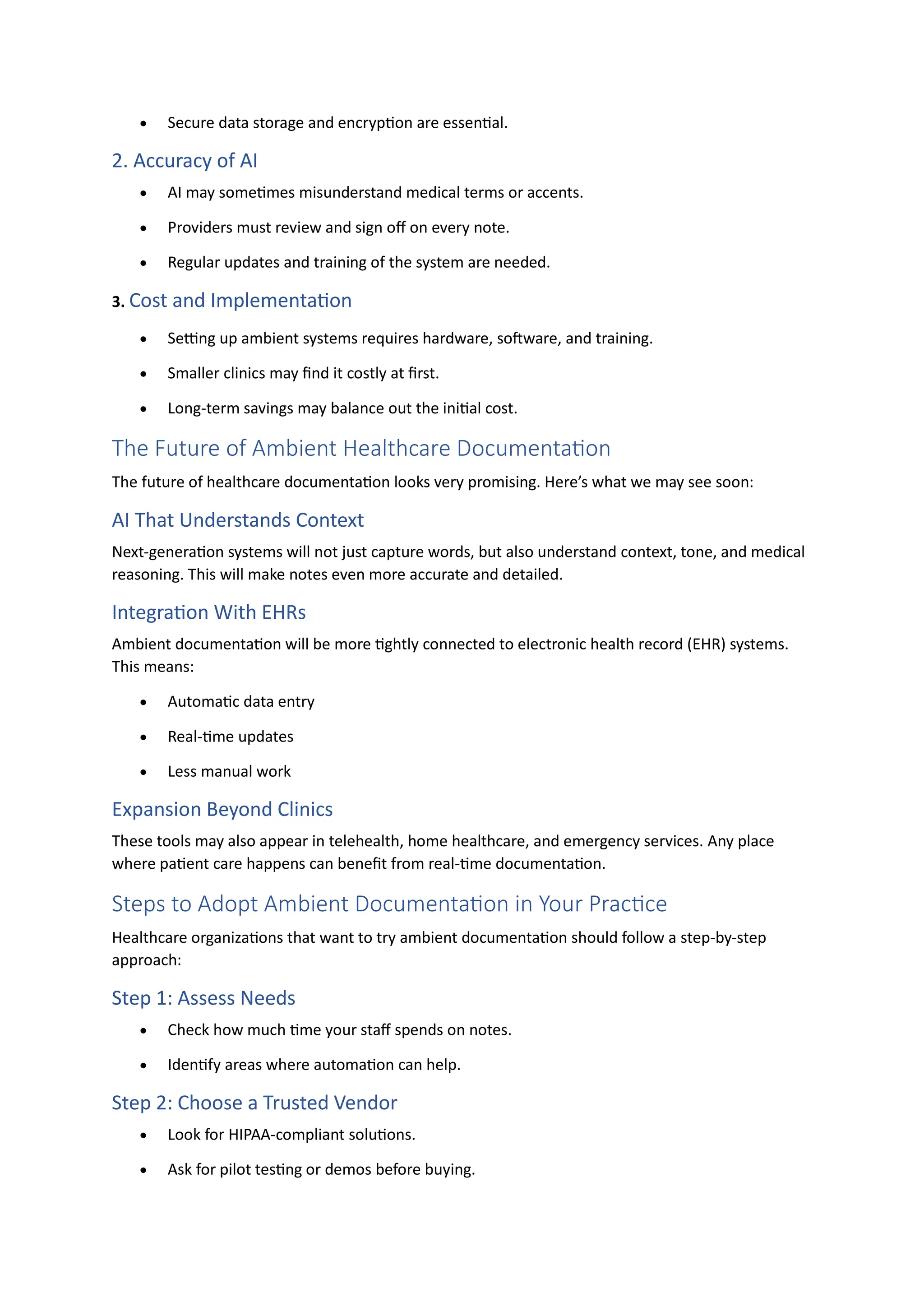 Ambient Healthcare Documentation: Transforming Medical Recordkeeping | PDF