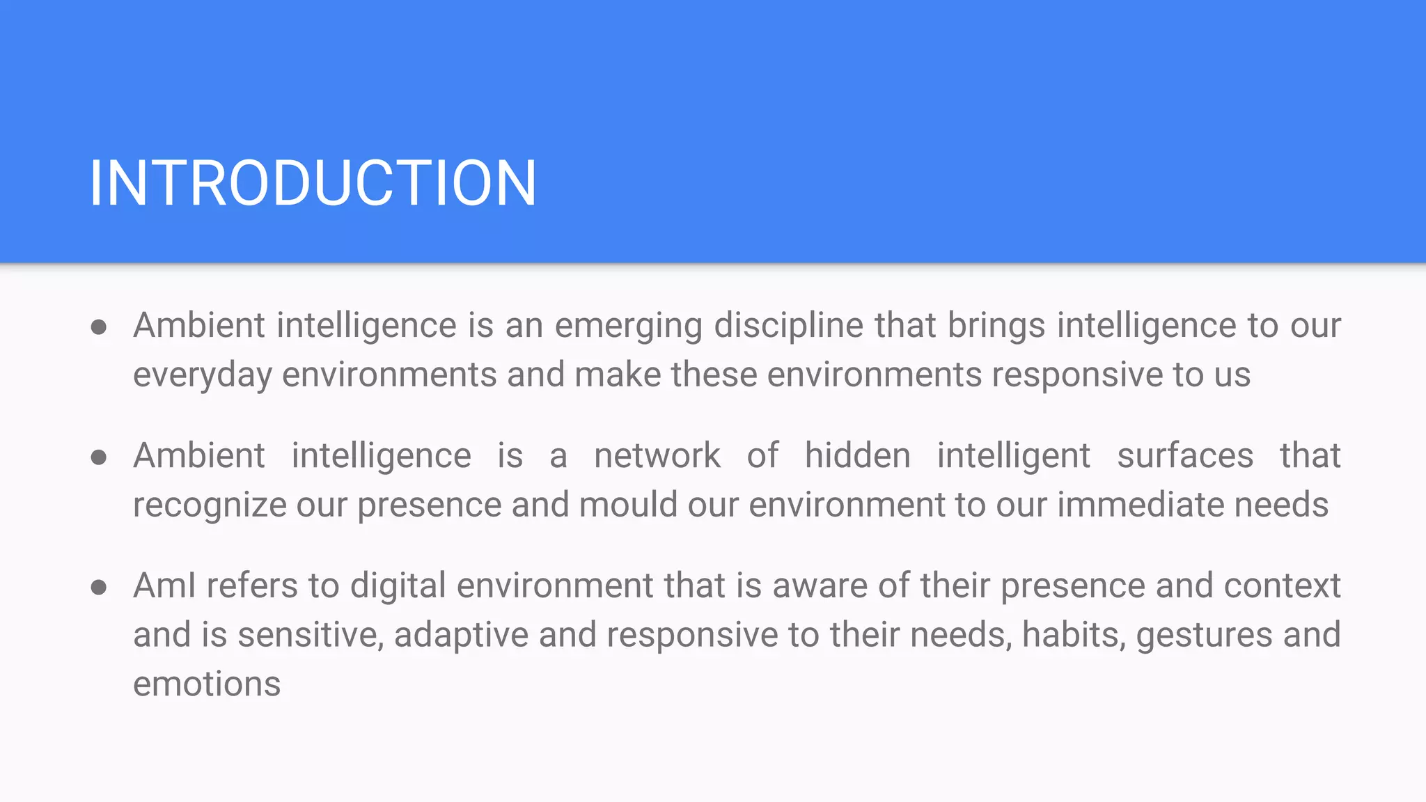 Ambient intelligence | PPT