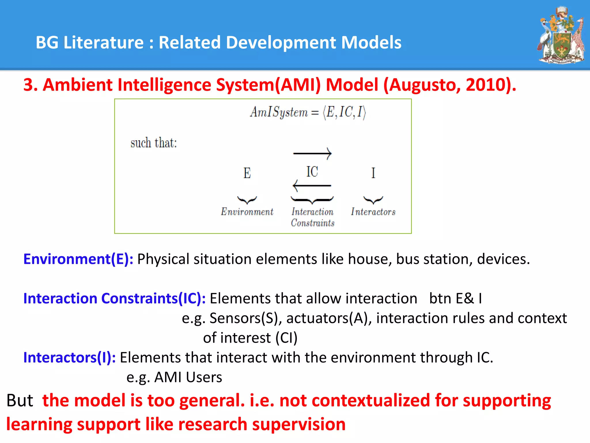Ambient learning model for Research Project Supervision Support: An Application of Mobile Phone ...