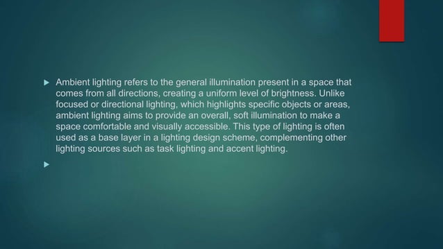 Ambient Lighting.pptx | Technology & Computing