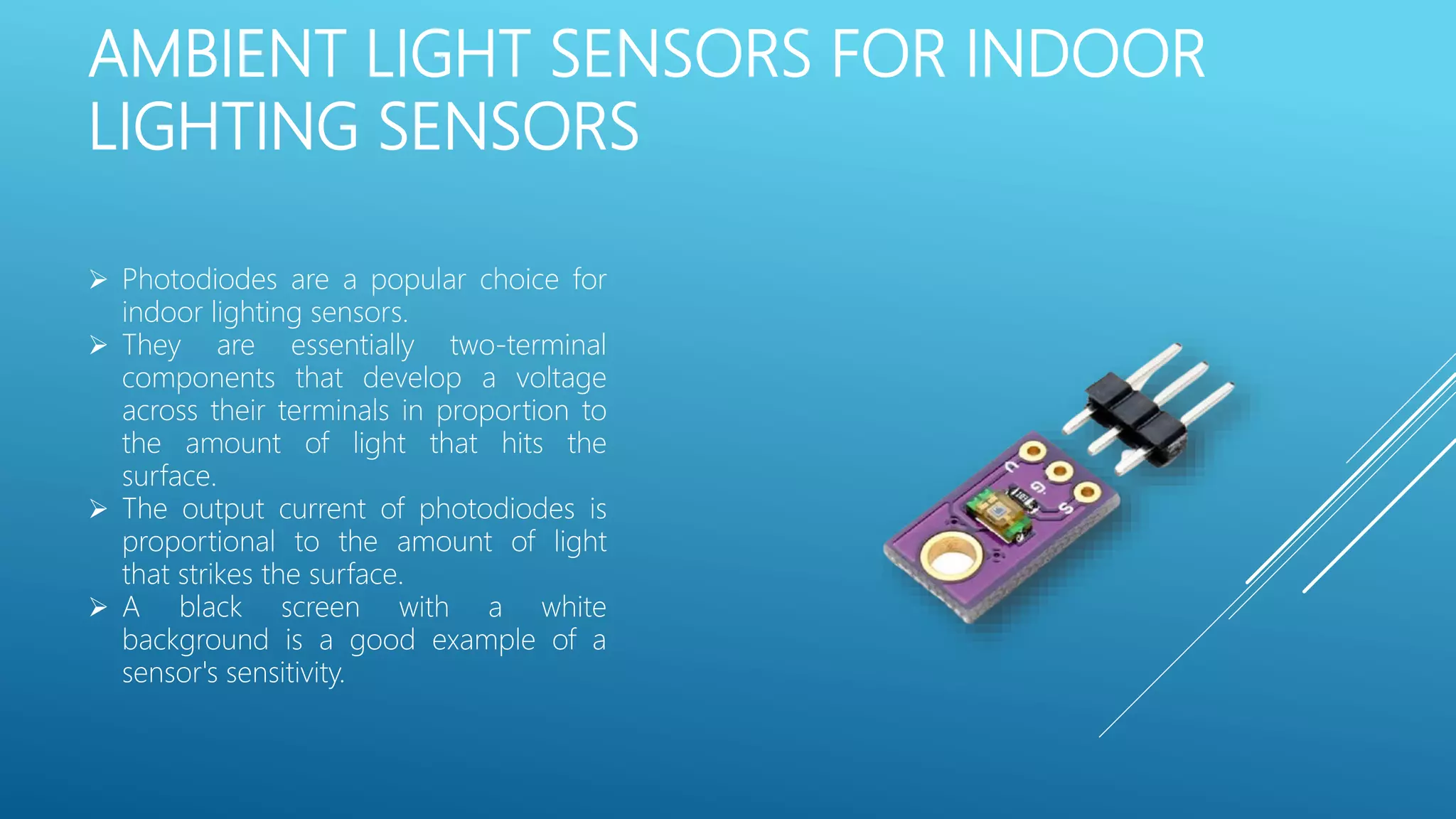 Ambient light sensors | PPTX