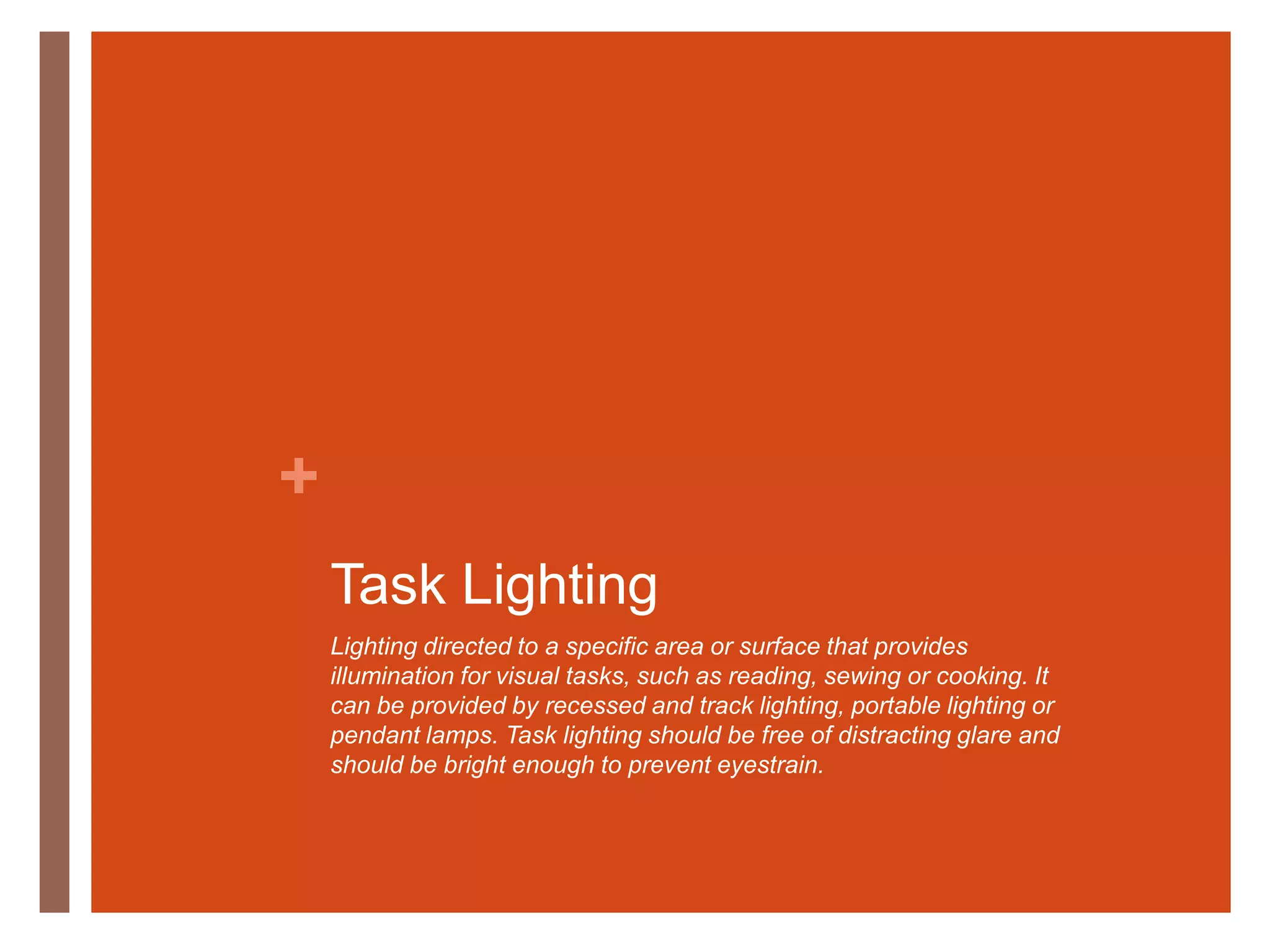 Ambient/Task/Accent Lighting | PPTX