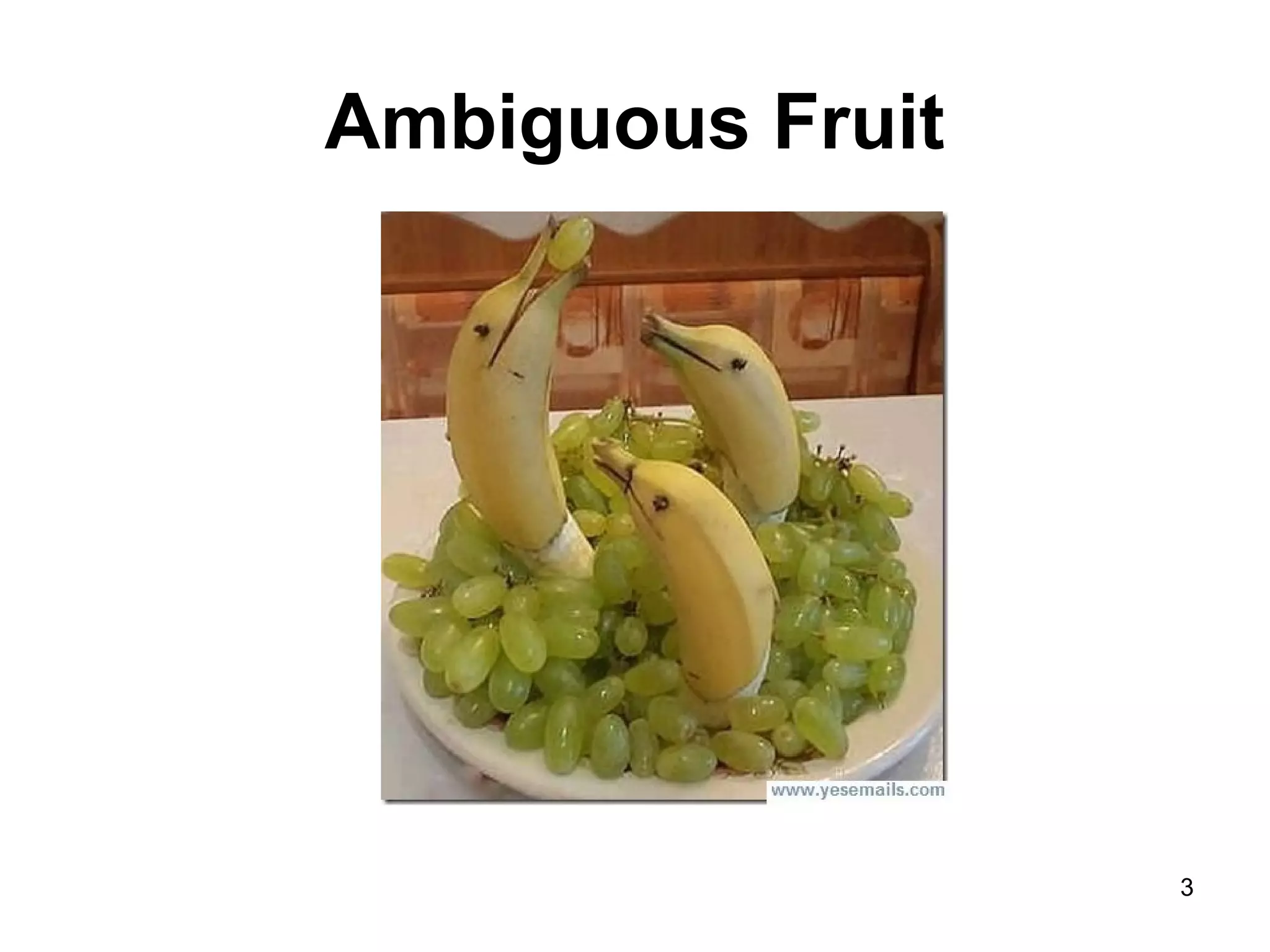 Ambiguity, Puns, and Visual Ambivalence | PPT