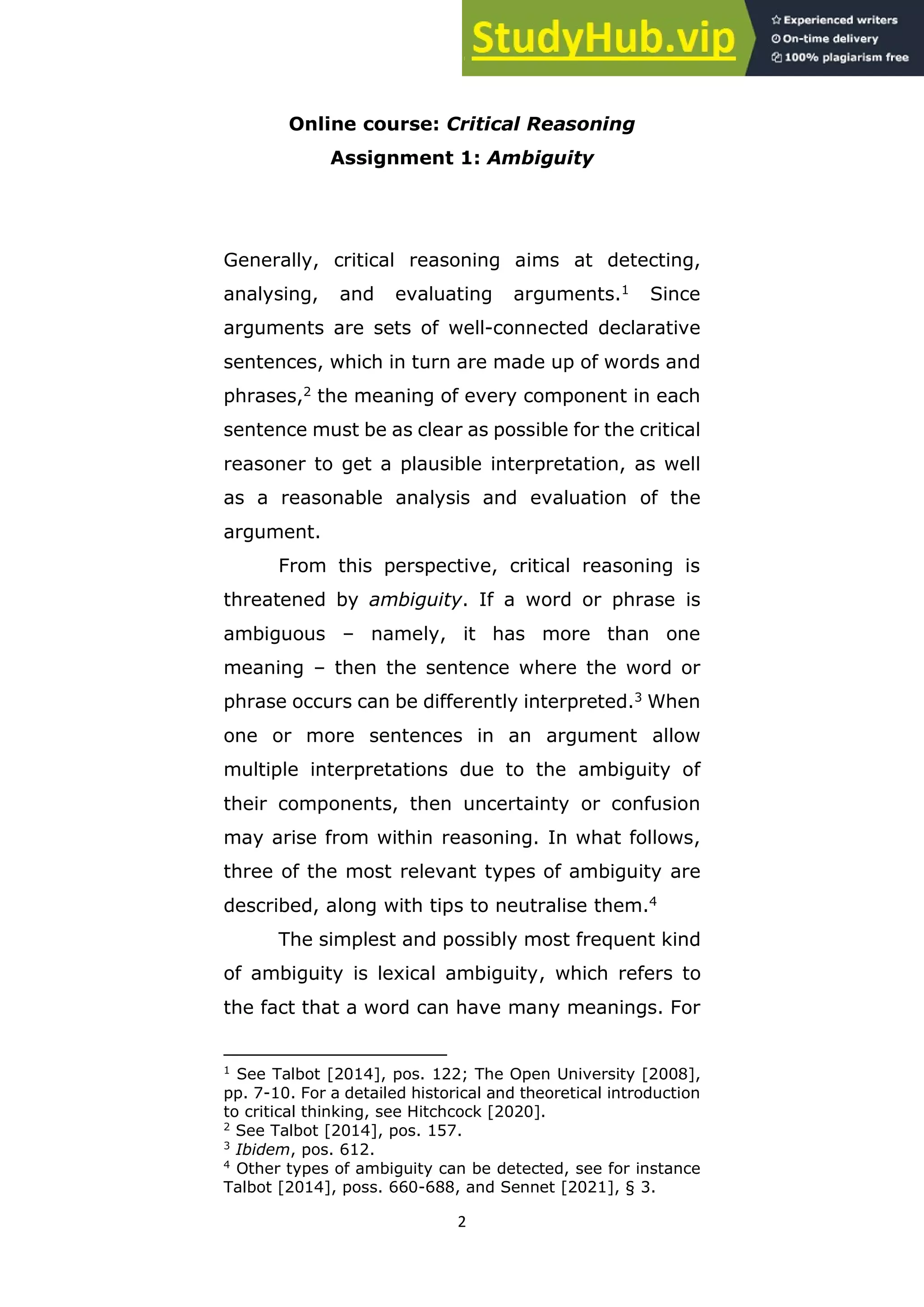 Ambiguity Pdf