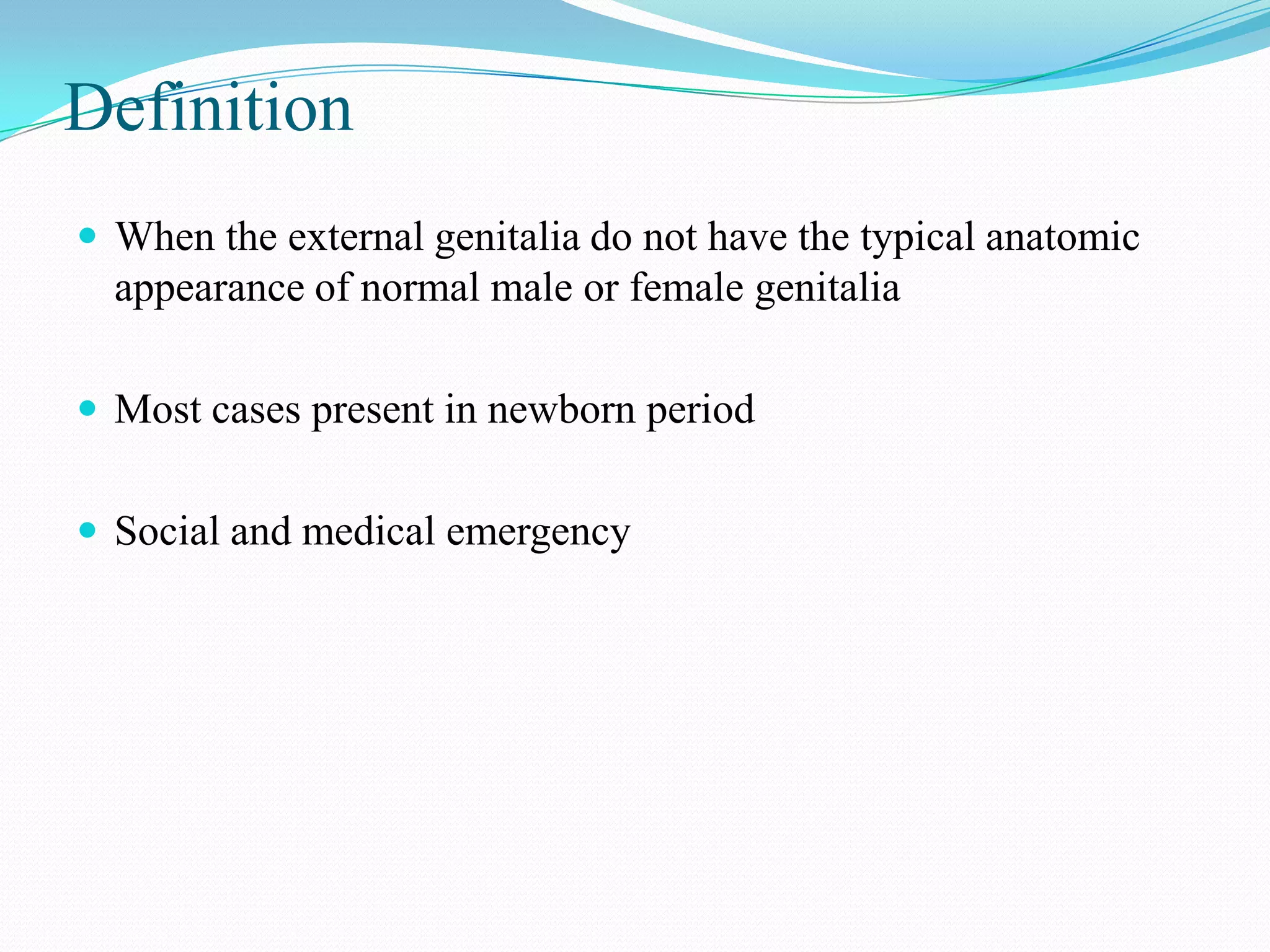 Ambiguous genitalia | PPTX