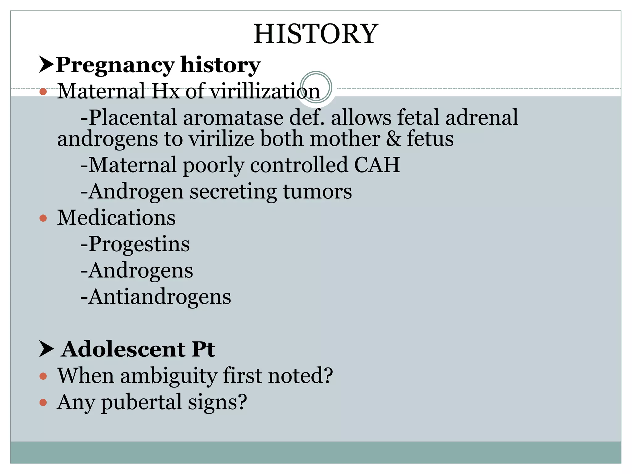 Ambiguous genitalia | PPT | Free Download