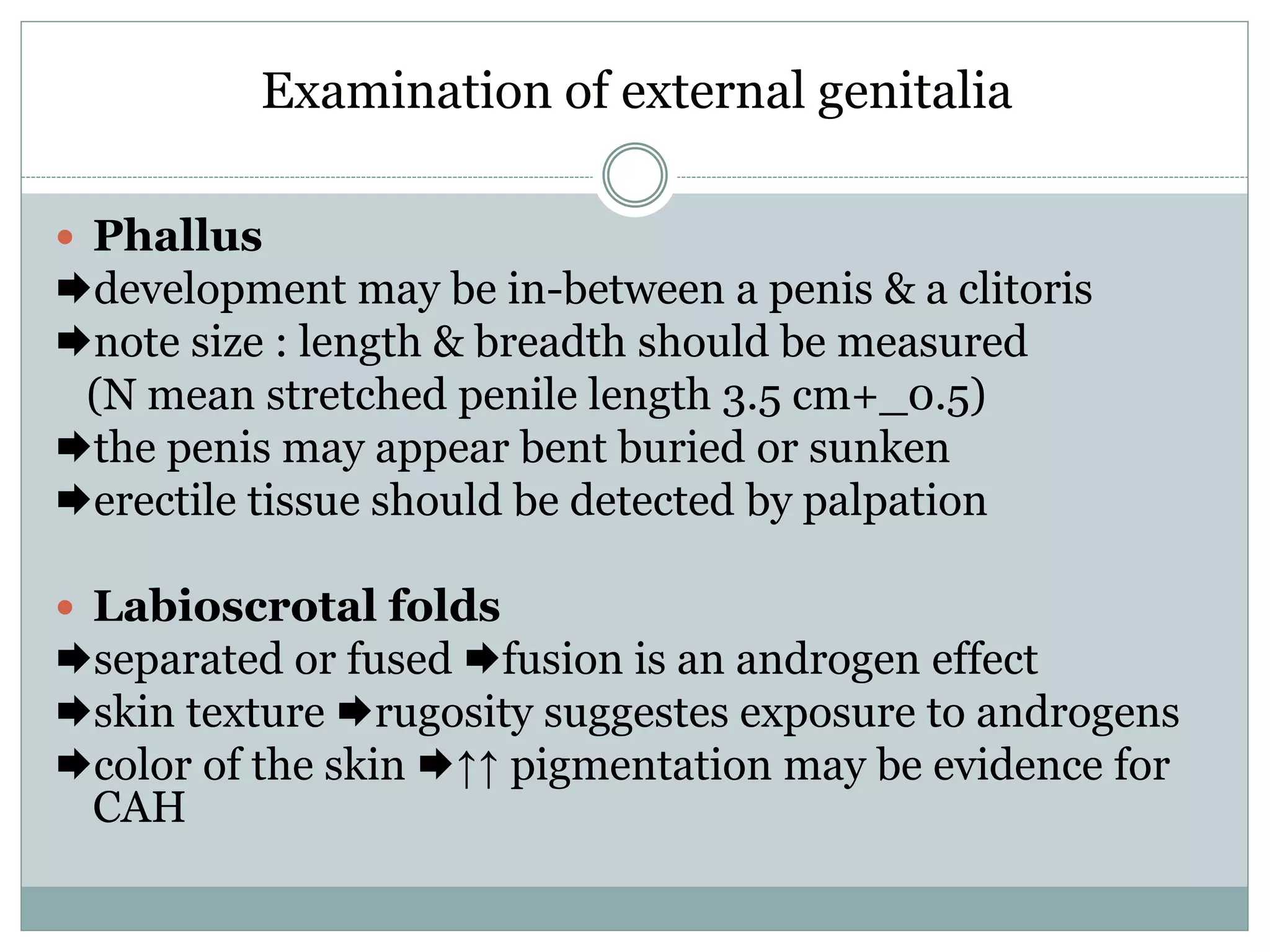 Ambiguous genitalia | PPTX
